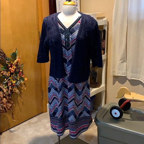 JM Collection | Dresses | Dress And Sweater Set | Poshmark